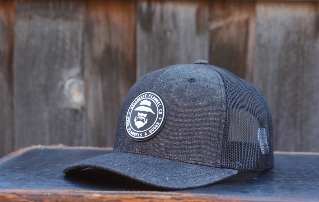 Fine Flannels Trucker Style Cap in Grey Denim/Black - Hillbilly Flannel Co.